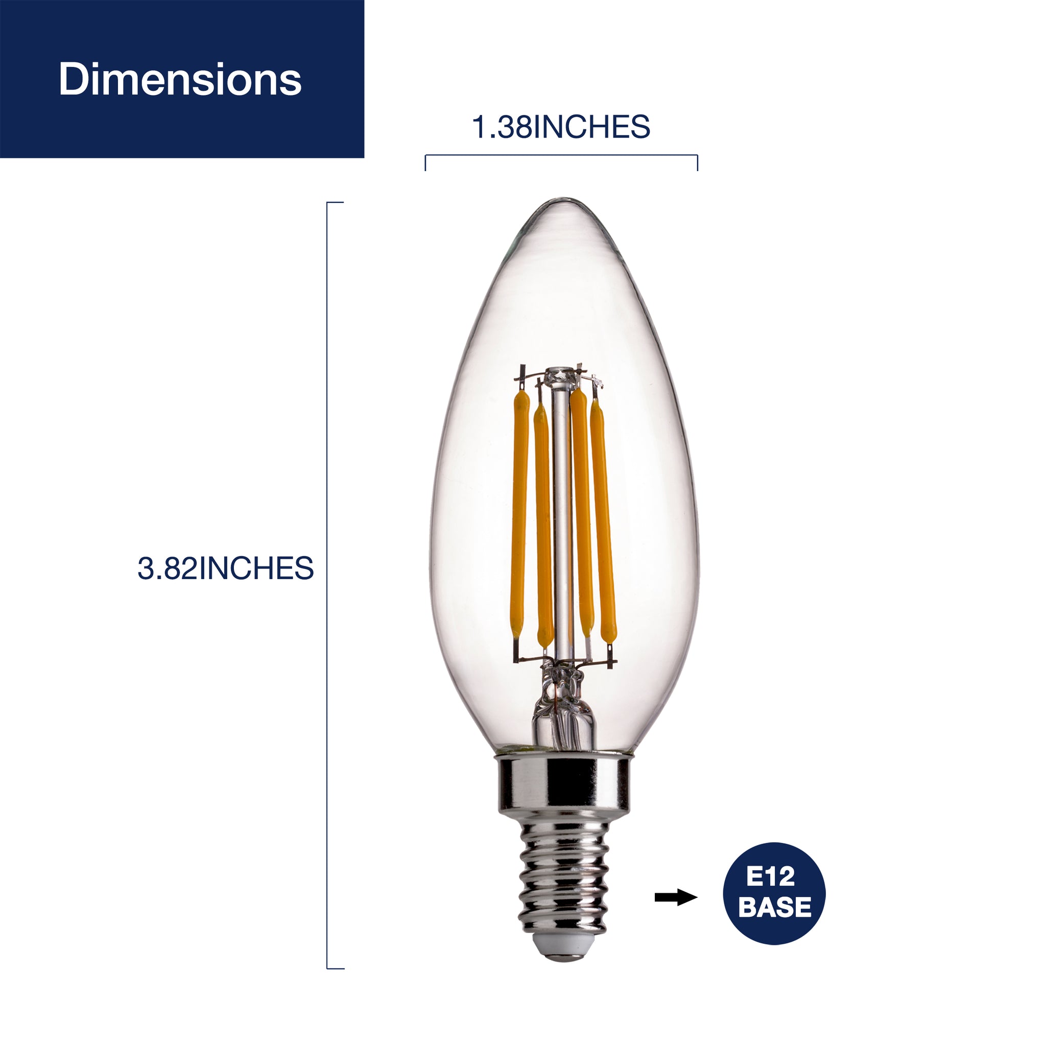 B11 E12 LED Candelabra Base Bulbs– FLSNT