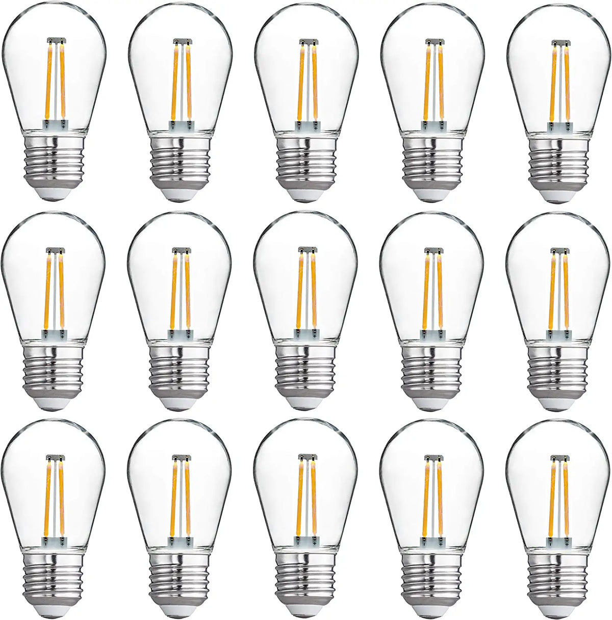 S14 2W LED Candelabra Base Bulbs CLEAR 48CTN (720-PACK)– FLSNT